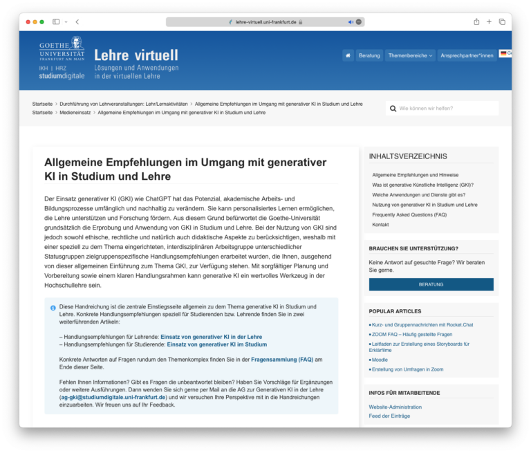 AG: Generative KI – Die zentrale Anlaufstelle zum Thema Generative KI